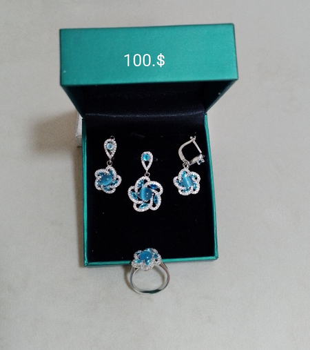 Новая серьги, серебро пр.925
