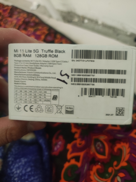 Xiyomi 11 lite 5g