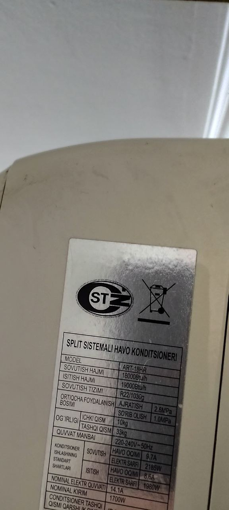 Artel 18 konditsioner Sotiladi