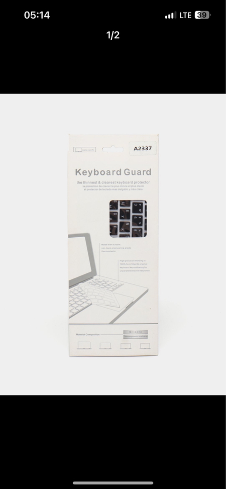 Klaviatura MacBook uchun nakladka Rus/Eng
