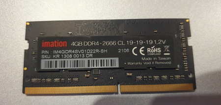 DDR4 SODIMM 4GB 2666 СL, IMATION(Made in Vietnam), для ноутбука