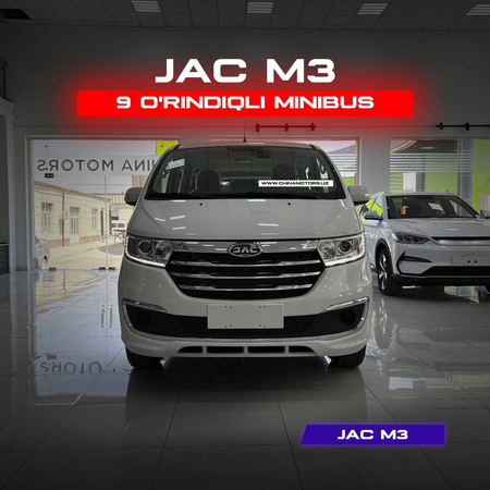 JAC M3 Miniven 9 kishilik biznes uchun