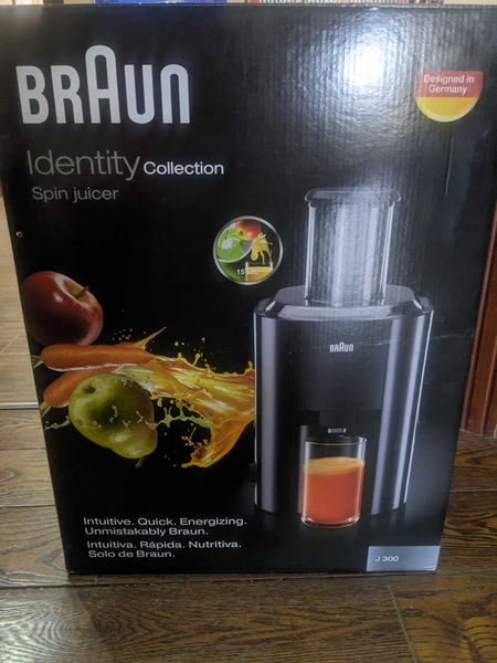 Новая соковыжималка J 300 Braun identify collection Spin juicer