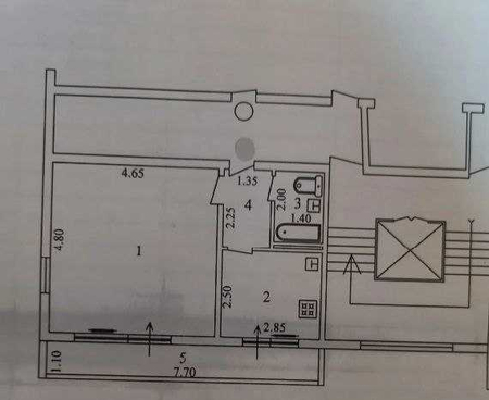1 / 8 / 9 Авиасозлар 1 Евро Ремонтом 42 кв.м2