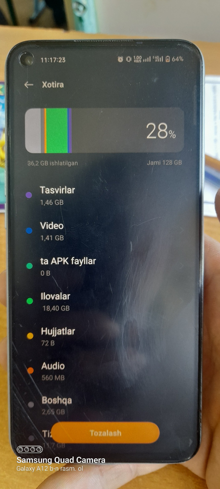 Realmi 7 i  8/128 xotirasi