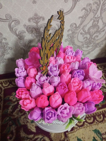 Sovun gul 8 mart uchun skidkada shoshiling. 25 mingdan 1 mlngacha.