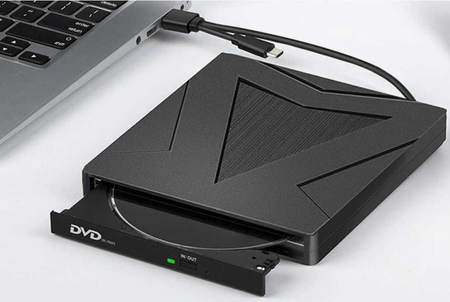 Внешний записывающий привод DVDRW с USB + Type с, есть доставка