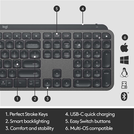 Клавиутура Logitech MX KEYS (USA) - распродажа