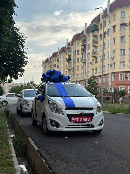 Лента на машину, автобан, подарочный бантик