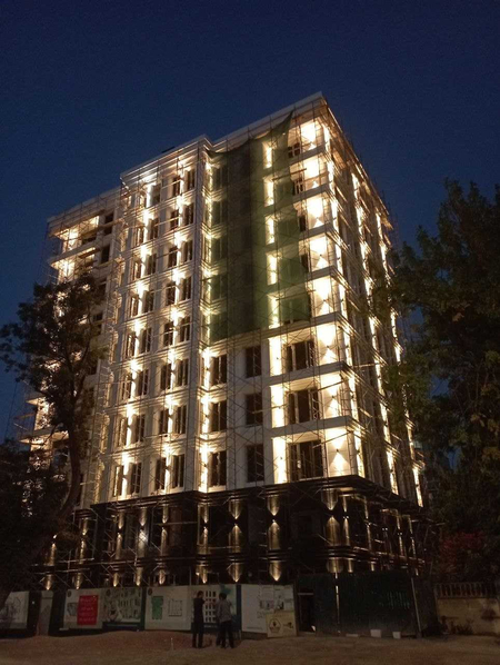 Коробка 2/2/10 ЖК Sayram tower, ор-р метро БИЙ, кирпич, скоро кадастр