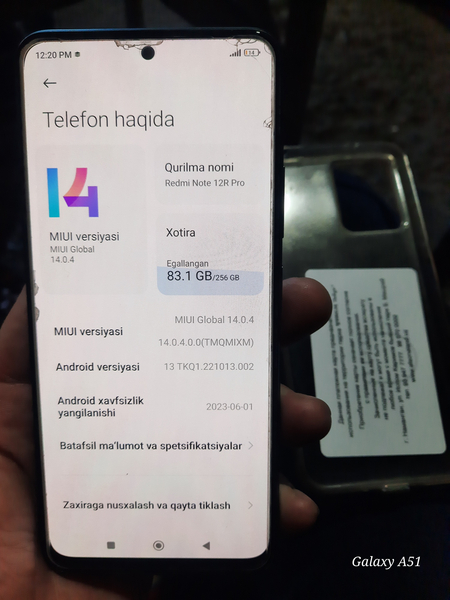 Redmi Note 12 R pro 256