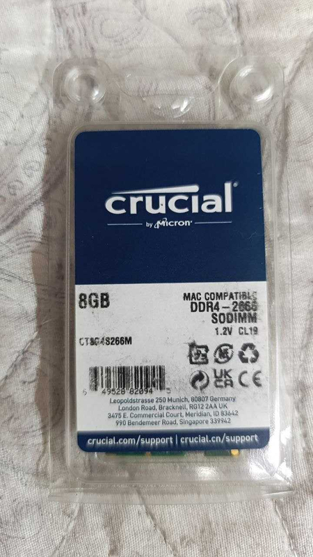 Оперативная память Kingston DDR4 8Gb 2666mhz для ноутбука