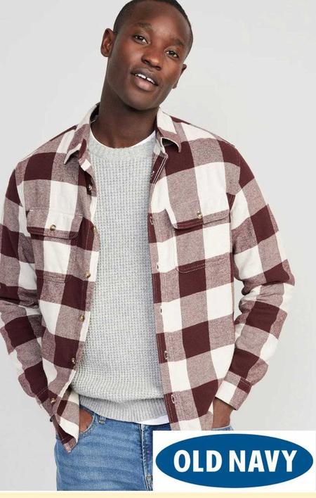 Новая из США фланелевая теплая рубашка Old navy размер L, 52