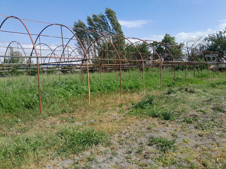 Теплица каркаси контейнер профилдан тайерланган