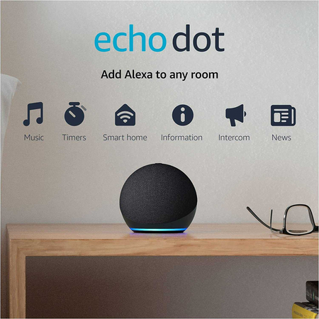 Умная колонка Echo Dot 5 Gen (белая, черная)