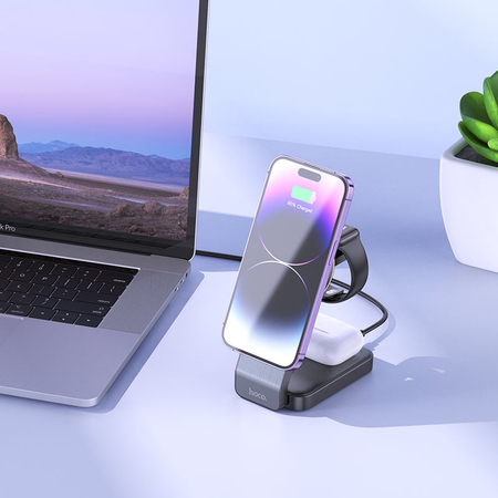 Беспроводное зарядное устройство hoco CQ3, 17 Вт, Quick Charge 3.0