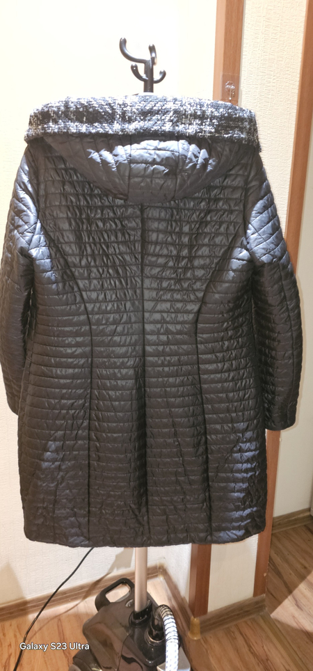 Стеганное польто 2xl-3xl