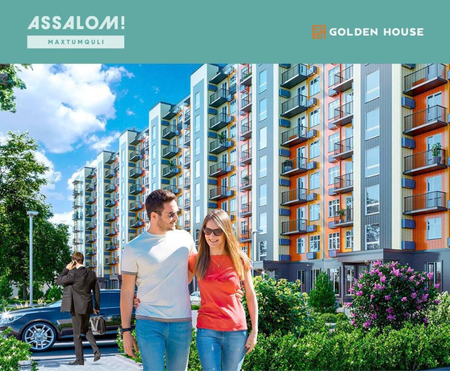 Продается новостройка 2/2/9 ЖК Ассалом Махтумкули Golden House