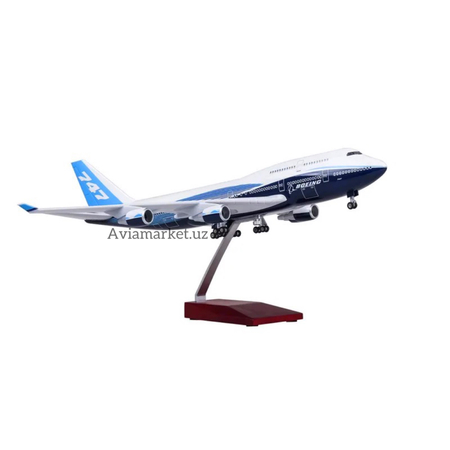 Самолет модель ( BOEING-747 с LED подсветкой ) подарок Авиатору
