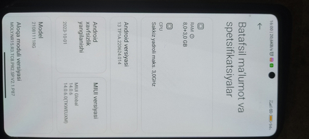 Redmi Xiaomi 11 T