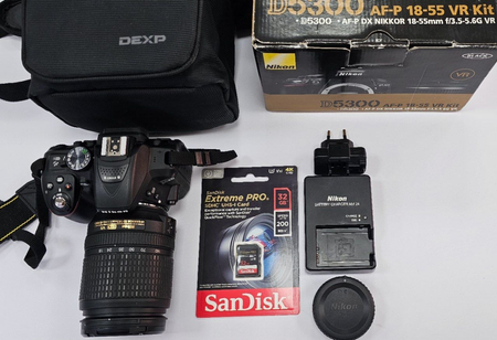Nikon D5300 AF-P 18-140 vr kit, как новый гарантия 3 месяца