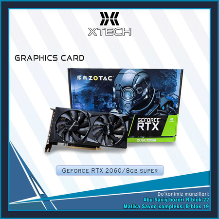 Видеокарта Zotac GeForce RTX 2060 super/8GB DDR6
