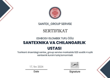 Santexnik xizmatlari