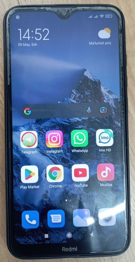 Redmi 8 karopka dakument  bor