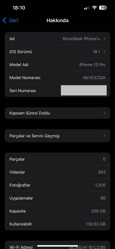 iPhone 13 pro 256