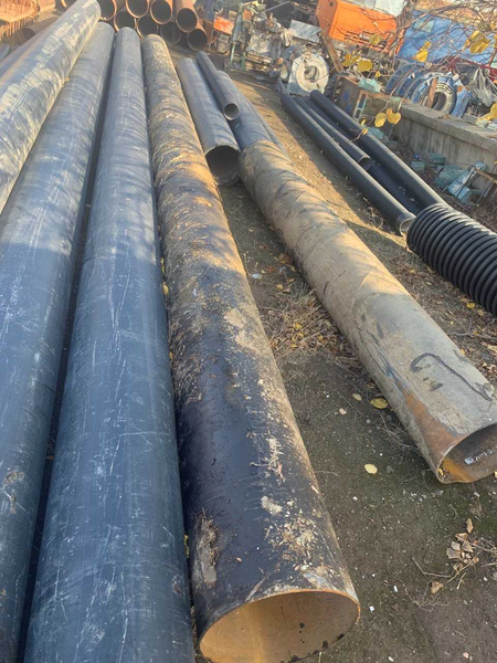 temir truba 530 mm *8mm uzunligi jami 15 metr(11.70+3.30)