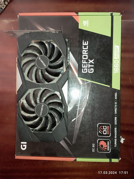 Продам Видеокарту GTX1660SUPER 6GB. Videokarta 1660super 6GB
