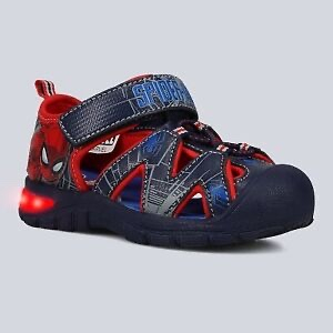 Marvel, Spiderman. Сандали с светящимся подошвой из США. Ориг. Раз 28