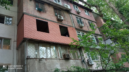 Гишт терамиз облицовка балконга кладка кирпича балкона я мастер