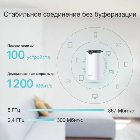 Домашняя Mesh Wi‑Fi система TP-Link Deco S4 (3-Pack)     (NT7195)