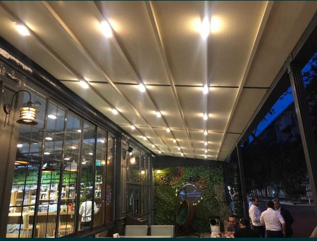 Pergola Kafe va restoran uylar uchun soyabon