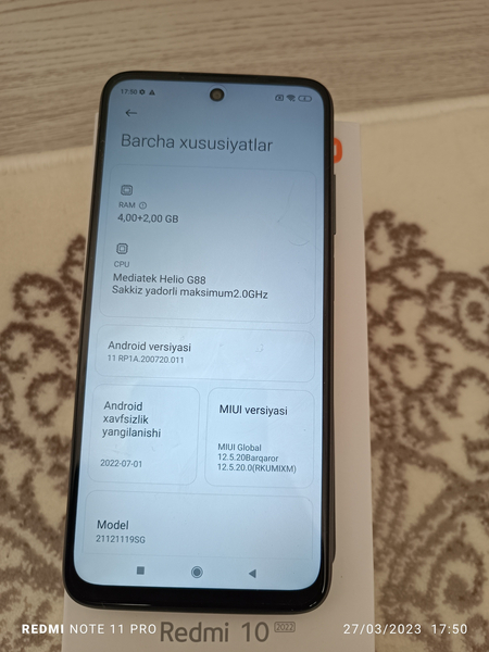 Redmi 10 4+2/128.