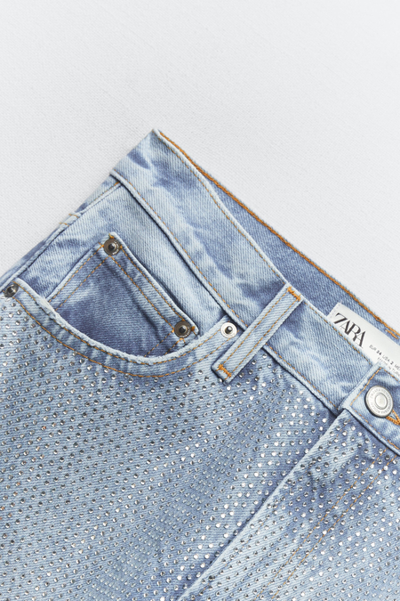 Zara джинсы на высокой посадке