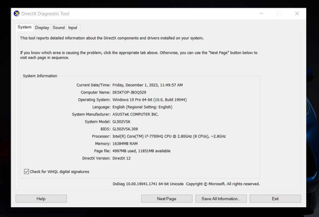ASUS Rog Strix GL502V