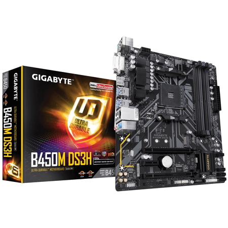 Комплект Gigabyte B450 AM4 + Ryzen5 2600 + 16gb ddr4