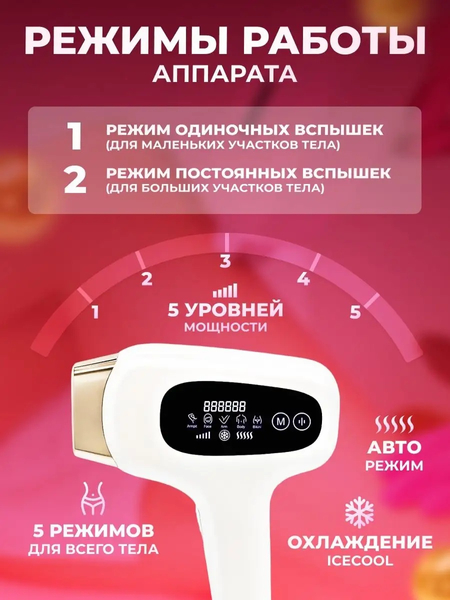 Фотоэпилятор лазерный для тела и лица