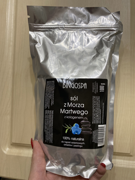Bingospa!100% соль мертвого моря с коллагеном!1 кг