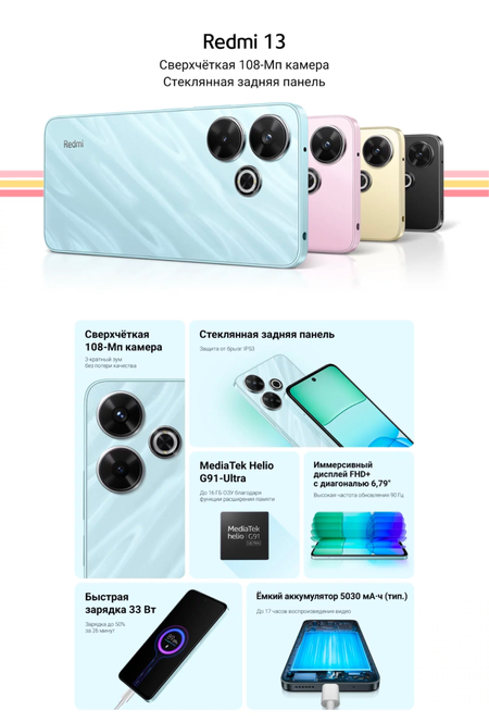 Redmi 13c срочно сотилади