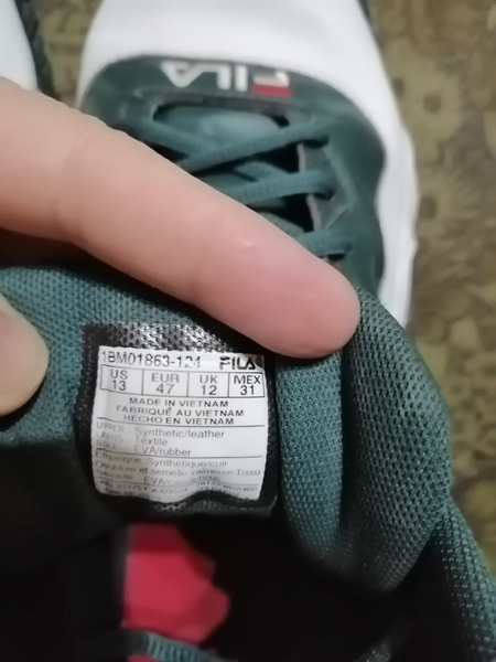 Высокие кроссовки,, FILA,, размер 47. Производство Вьетнам. Мужские.