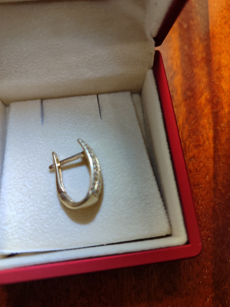 Золотые серьги  585 пробы