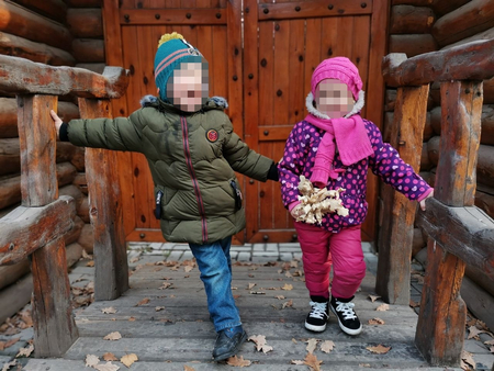 Комплект - шапка и шарф на 3-4 года