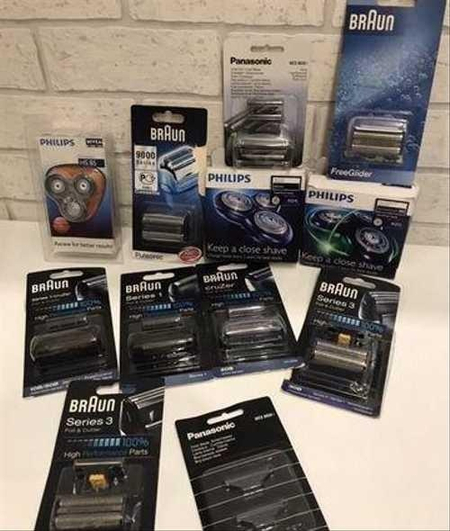 сменные головки для электробритвы Braun Panasonic роторной Philips