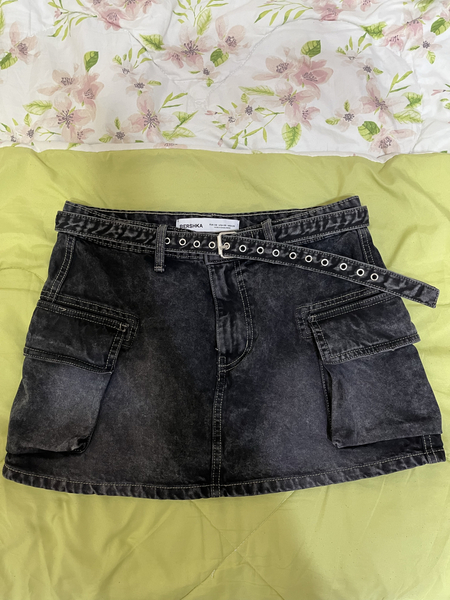 Джинсовая юбка,BERSHKA