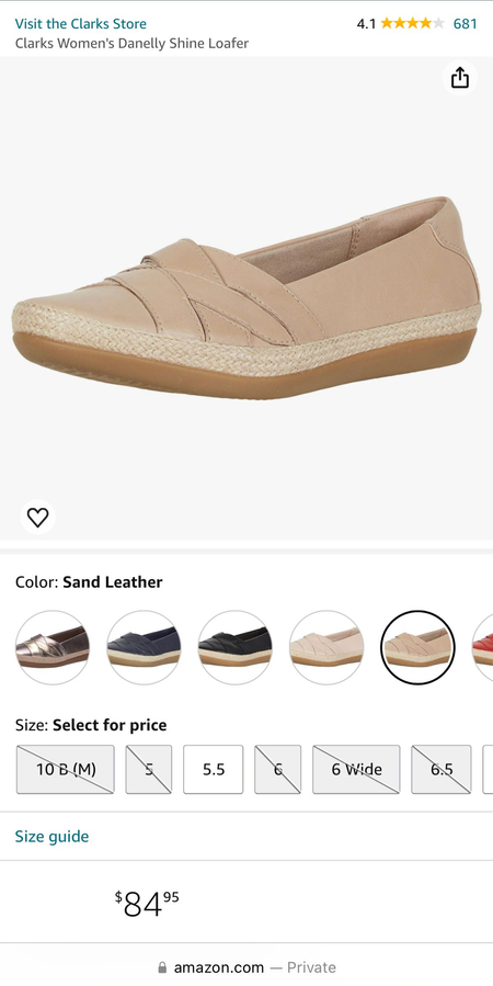 Clarks, Danelly Shine. Кожаные лоферы эспадрильи из США. Ориг.  39.5