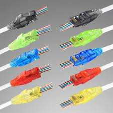 Цветные LAN Коннекторы RJ-45 cat 5e