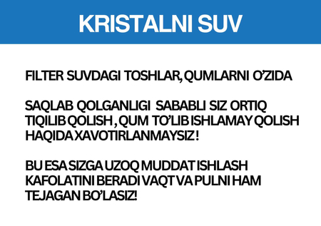 Tomchilab sugorish uchun filtrlar / Фильтры для капельного полива